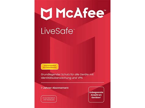 McAfee LiveSafe Unbegrenzte Geräteanzahl Jahr CiaB PC MAC Deutsch MediaMarkt