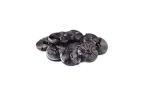 Licorice Candy Wheels On White Background Stock Image Image Of