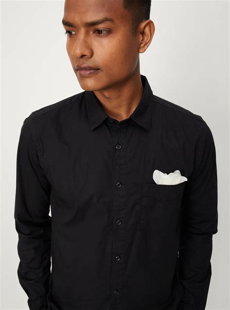 Buy Men Solid Slim Fit Smart Casual Shirt Online At Just Rs 9990