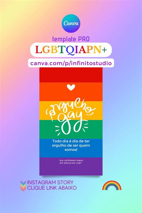 Instagram Story Orgulho LGBT Canva Template Lgbt Orgulho Lgbt