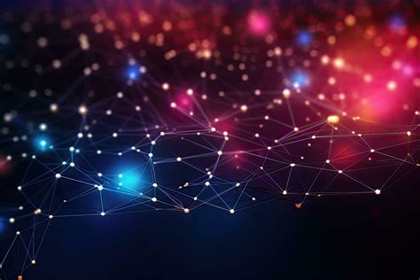 ai generated abstract technology background network connection
