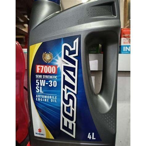 Oli Mesin Sgp Suzuki Sgo F7000 Ecstar Sae 5W 30 Api Sl Semi Synthetic