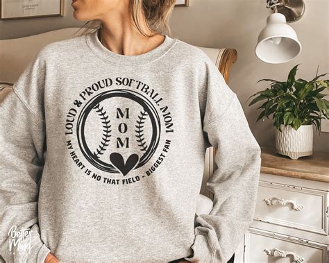 Loud Proud Softball Mom Svg Softball Shirt Svg Sports Mom Svg Game