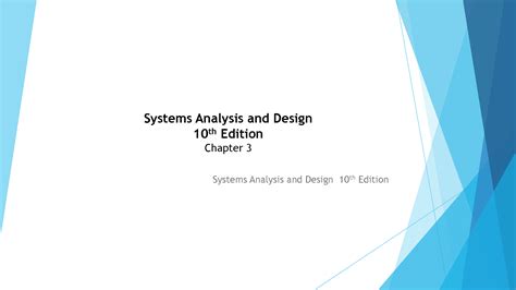 Solution Chapter 3 Systems Analysis And Design Presentation Studypool