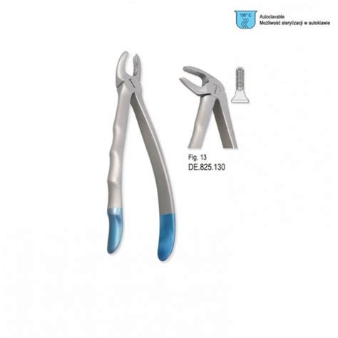 Titanium Extracting Forceps With Anatomical Handle Fig 13