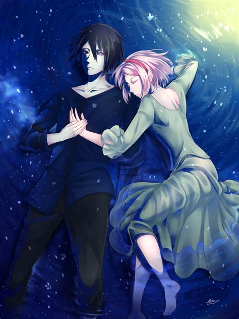 Haruno Sakura And Uchiha Sasuke Naruto And 1 More Drawn By Enda