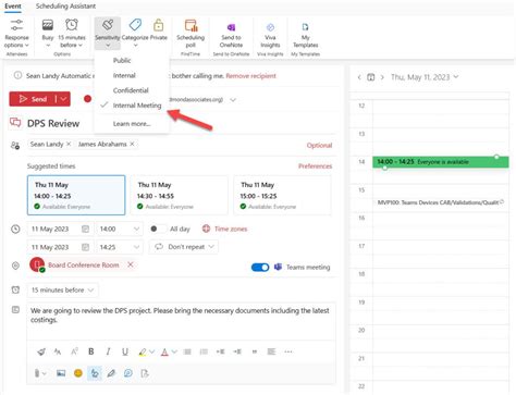 Zakariyah Oyeniyi En Linkedin Using Sensitivity Labels With Outlook Meetings