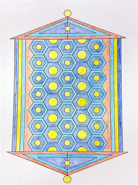 Hexagonal Structure Coloring Page