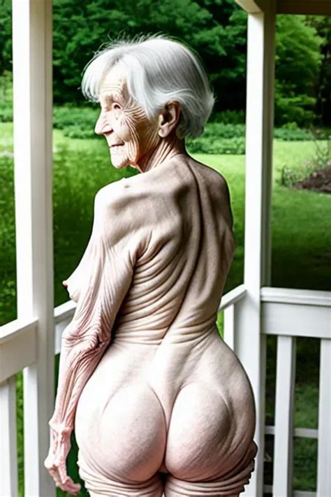 Great Grandmother Naked 80 Years Old Wrinkled Body Ai