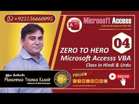 04 ZERO TO HERO 2024 Master VBA In MS Access In 30 Days