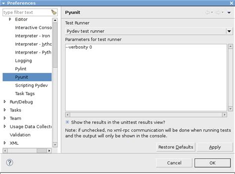 Eclipse How To Stopdisable Pyunit When Using Pydev Stack Overflow