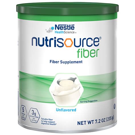 Nestle Nutrisource Fiber Unflavored Powder 72 Oz Canister 4390097551