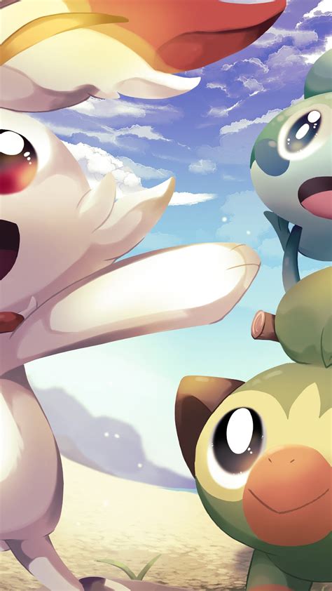 317750 Scorbunny Sobble Grooky Pokemon Sword And Shield 4k Rare