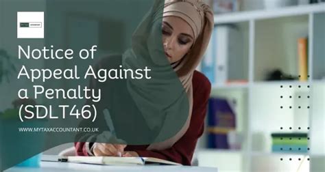 Notice Of Appeal Against A Penalty Sdlt46