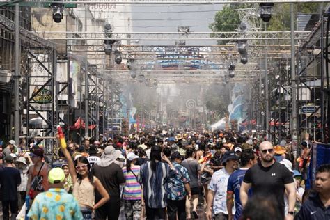 Songkran Festival Is Celebrated In A Traditional People Enjoy