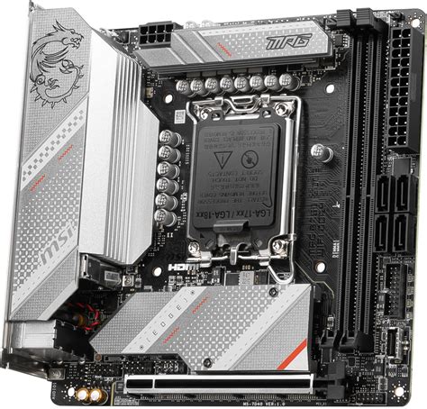 Msi Mpg B760i Edge Wifi Ddr4 Intel B760 Raptor Lake Socket Lga 1700 Mini Itx Desktop Motherboard