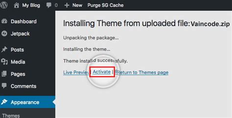 Theme Installation Documentation Vaincode Event Management