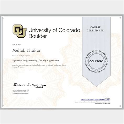 Mehak Thakur On Linkedin Completion Certificate Of Dynamic Programming