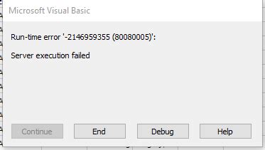 Excel Occasionally Running Into Run Time Error With Vba Stack Overflow