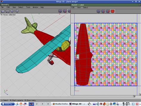 wings 3d and the gimp uv mapping and texturing the airplane open