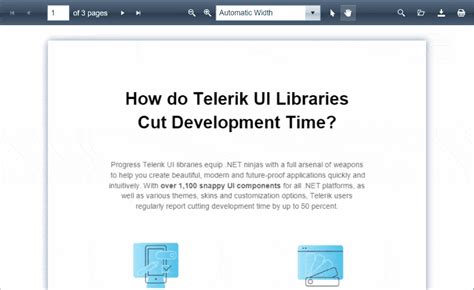 Aspnet Ajax Pdf Viewer Radcontrols For Web Forms Telerik Ui For