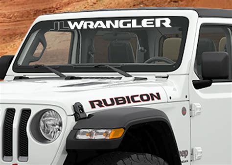 Jeep Wrangler Jljlu Wrangler Windshield Banner Vinyl Decal Jeep