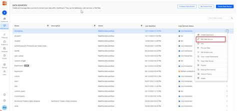 Guide To Reconnecting And Updating Your Data Source In Bold Bi