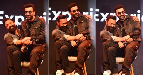 Reel Life Foes And Real Life Besties Ranbir And Bobbys Bromance From