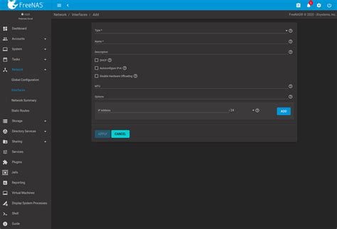 Link Aggregation Missing Menu WebGUI TrueNAS Community