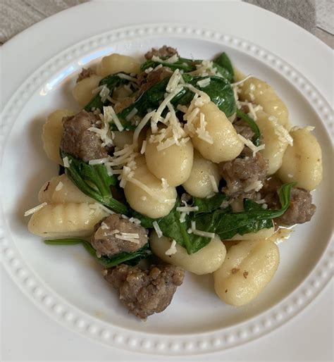 Gnocchi With Sausage And Spinach The Crossroads Cook