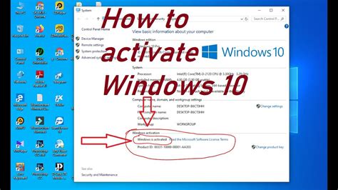 Windows 10 Product Key Activation Activate Windows 10
