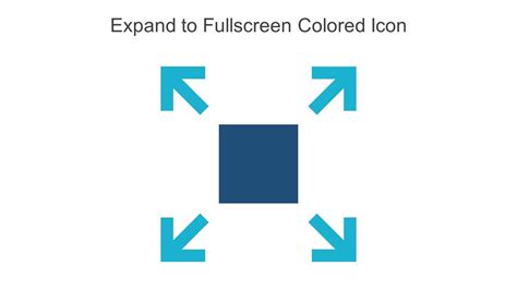 expand to fullscreen colored icon in powerpoint pptx png and editable