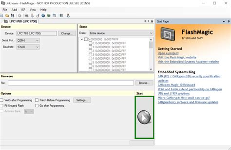 Firmware Tool Flashmagic Voor Nxp Microcontrollers Windows
