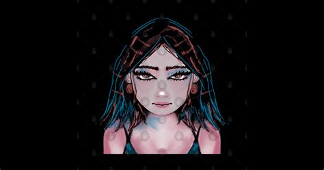 Anime Girl Portrait Anime Art Sticker Teepublic
