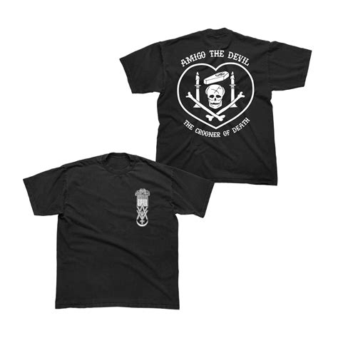 Crooner Of Death Black T Shirt Amigo The Devil