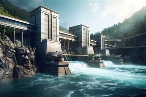 Hydropower Dam Stock Illustration Illustration Of Carbon 278509893