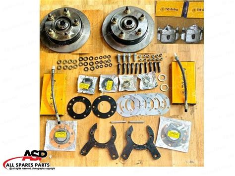 Rear Disc 9brake Conversion Kit Fits Wllys Jeep Cj2a Cj3a Cj3b M38