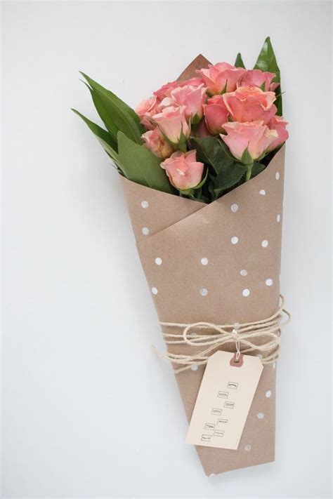 Diy Kraft Paper Bouquet How To Wrap Flowers Flower T Birthday