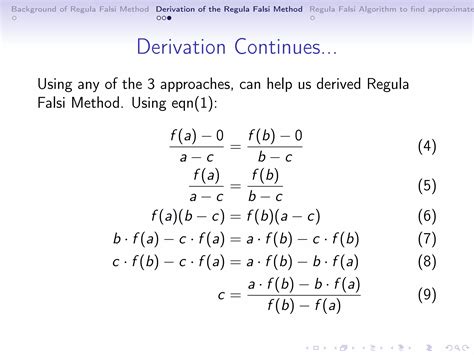 regula falsi false position method pdf