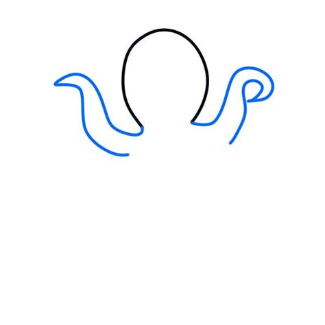 Étape 2 Dessinez les tentacules en suivant les étapes ci dessous