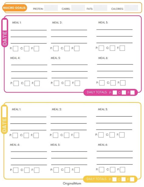 Excel Meal Planner With Macros Template Repfity