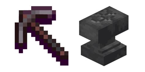 Minecraft Pickaxe And Anvil Cursor Custom Cursor