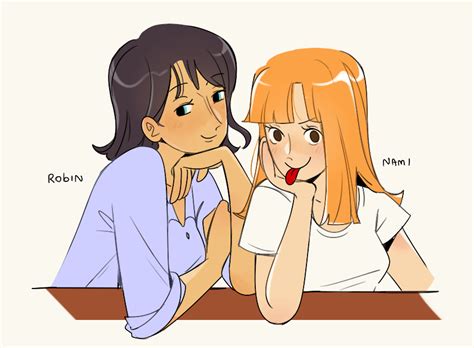 Nami And Nico Robin One Piece Drawn By Cesel Danbooru