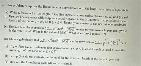 Solved 1 This Problem Computes The Riemann Sum