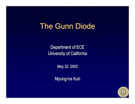 Pdf The Gunn Diode Dokumentips