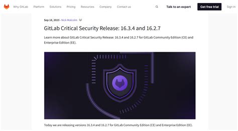 Gitlab warnt vor kritischer Sicherheitslücke heise online