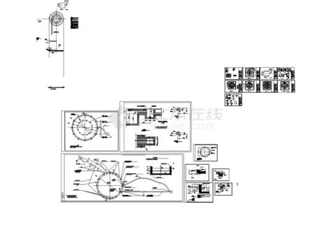 旱喷泉全套cad施工图含建筑设计及结构设计说明含给排水设计说明 建筑设计说明书 土木在线