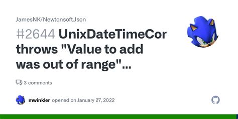 Unixdatetimeconverter Throws Value To Add Was Out Of Range Exception