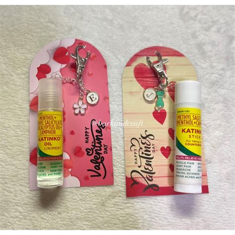 Valentines Day Liniment Oil And Stick Keychain Unique And Practical T Alternative Shopee
