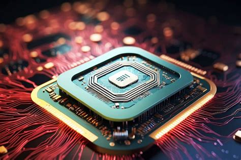 Artificial Intelligence Concept Close Up Of Computer Chip With Ai